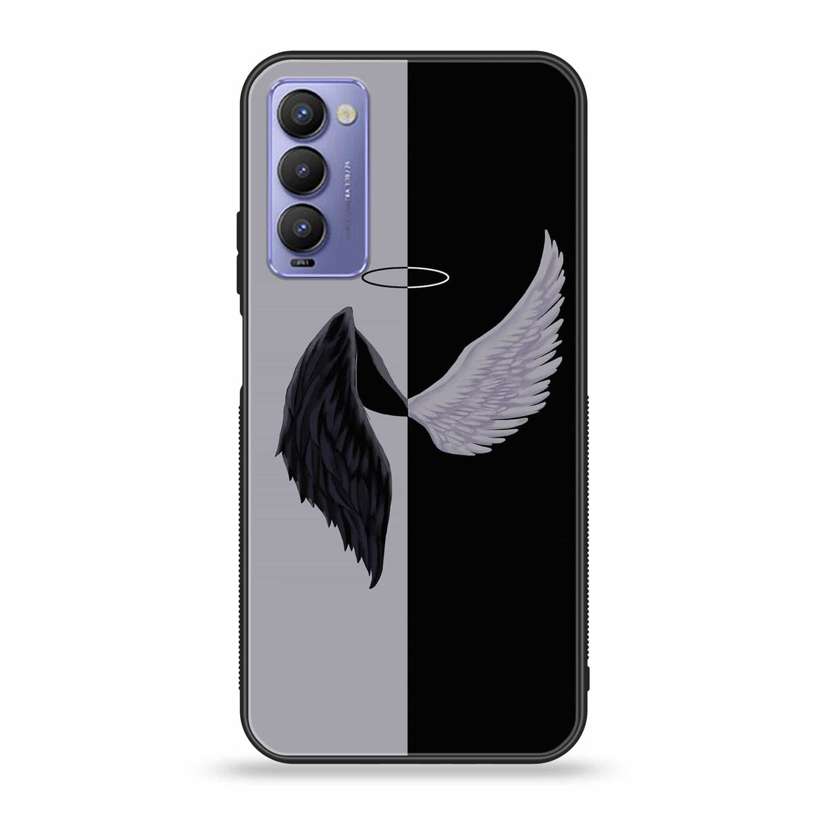 Tecno Camon 18P Angel Wings 2.0 Design 5 Premium Printed Glass soft Bu ...