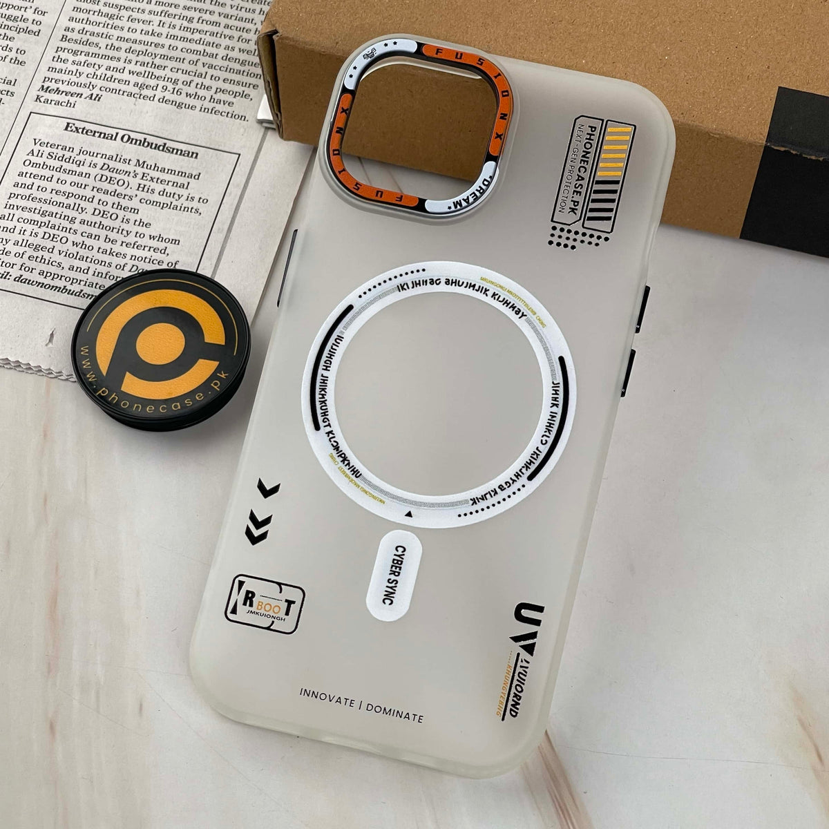 iPhone 15 - Mechanical Vortex Matte Case With Built-in Magsafe ...