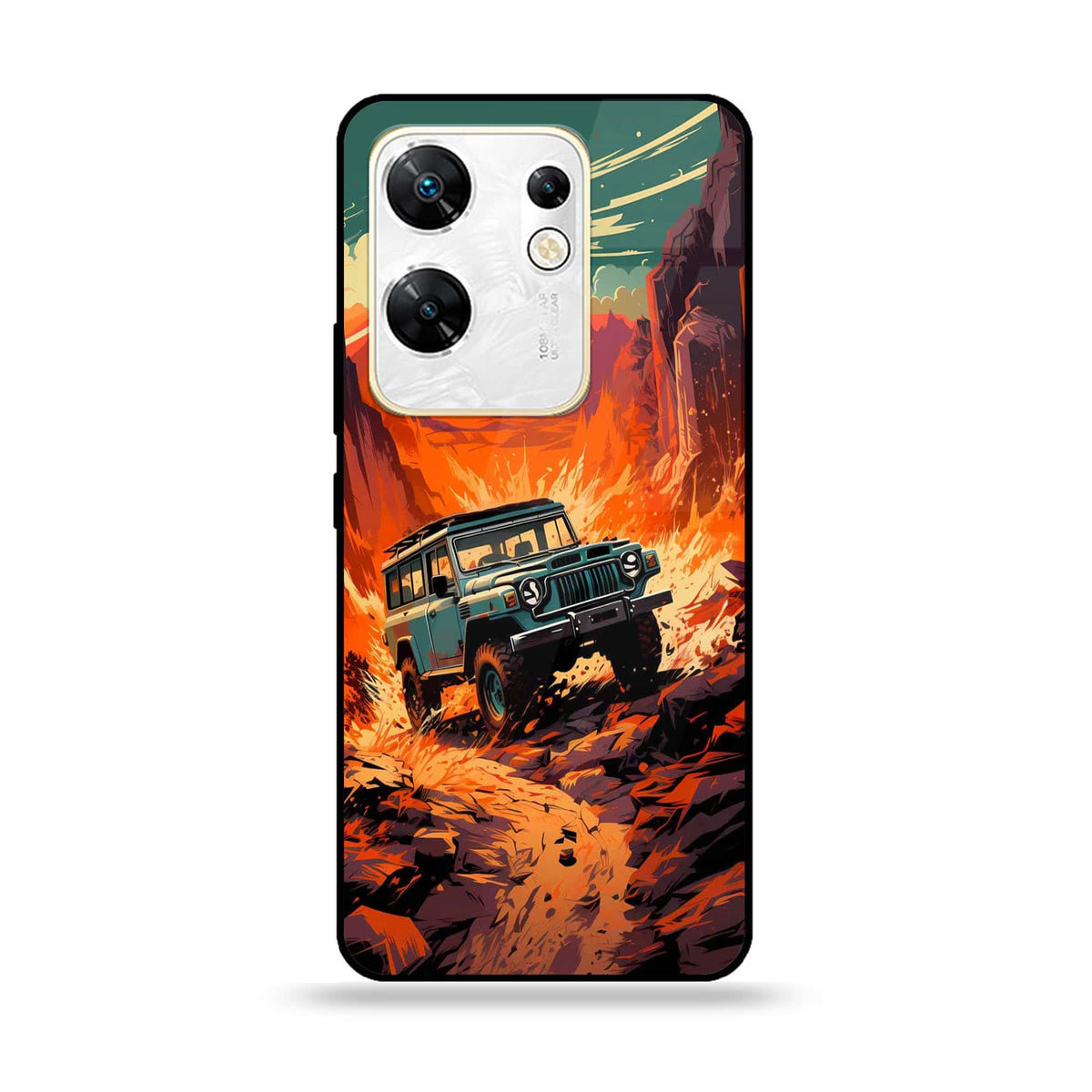 Infinix Zero 30 4G - Jeep Offroad - Premium Printed Glass soft Bumper ...