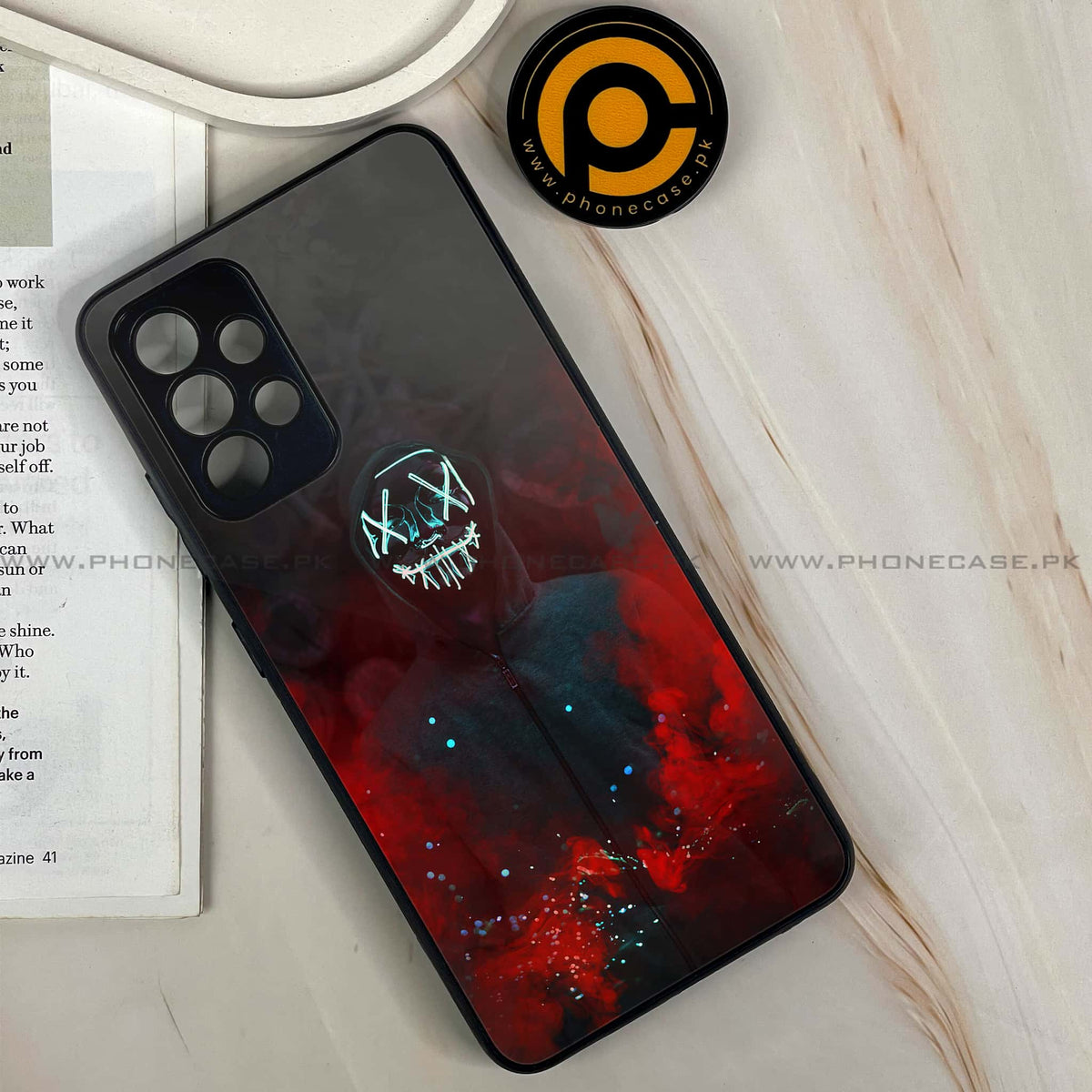 Samsung Galaxy A32 4G- Anonymous 2.0 Series - Premium Printed Glass so ...