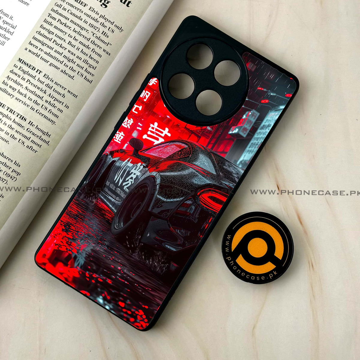 Tecno Camon 30s - Tokyo Dark Night Racing Car - Premium Metal Printed ...