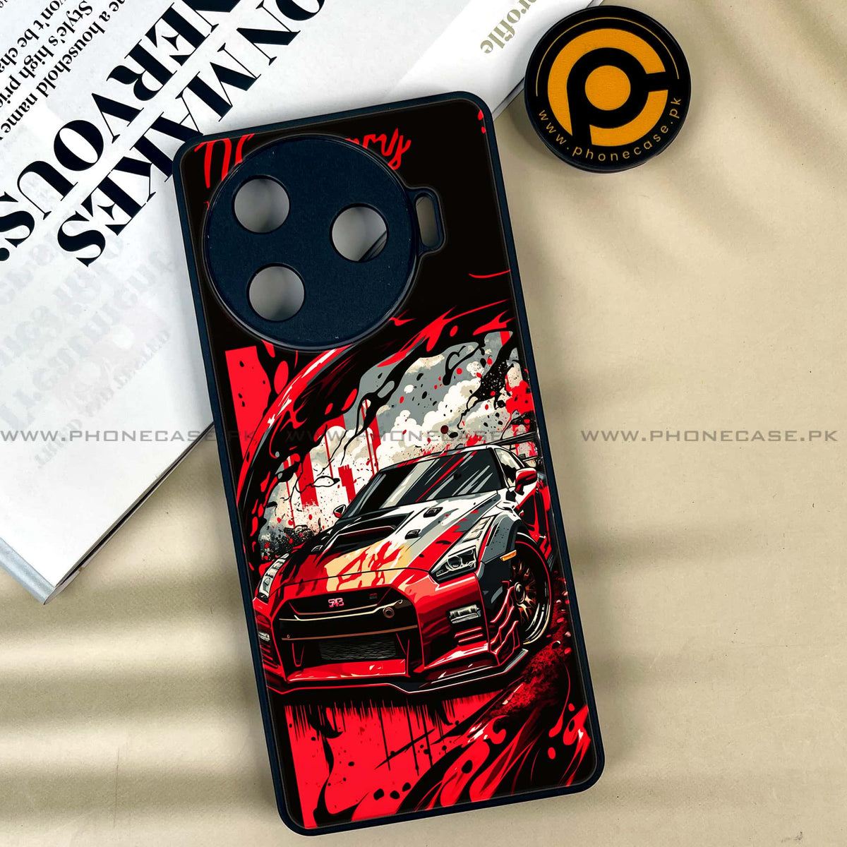 Tecno Camon 30 Pro 5G - Godzilla Racing Car - Premium Printed Metal so ...