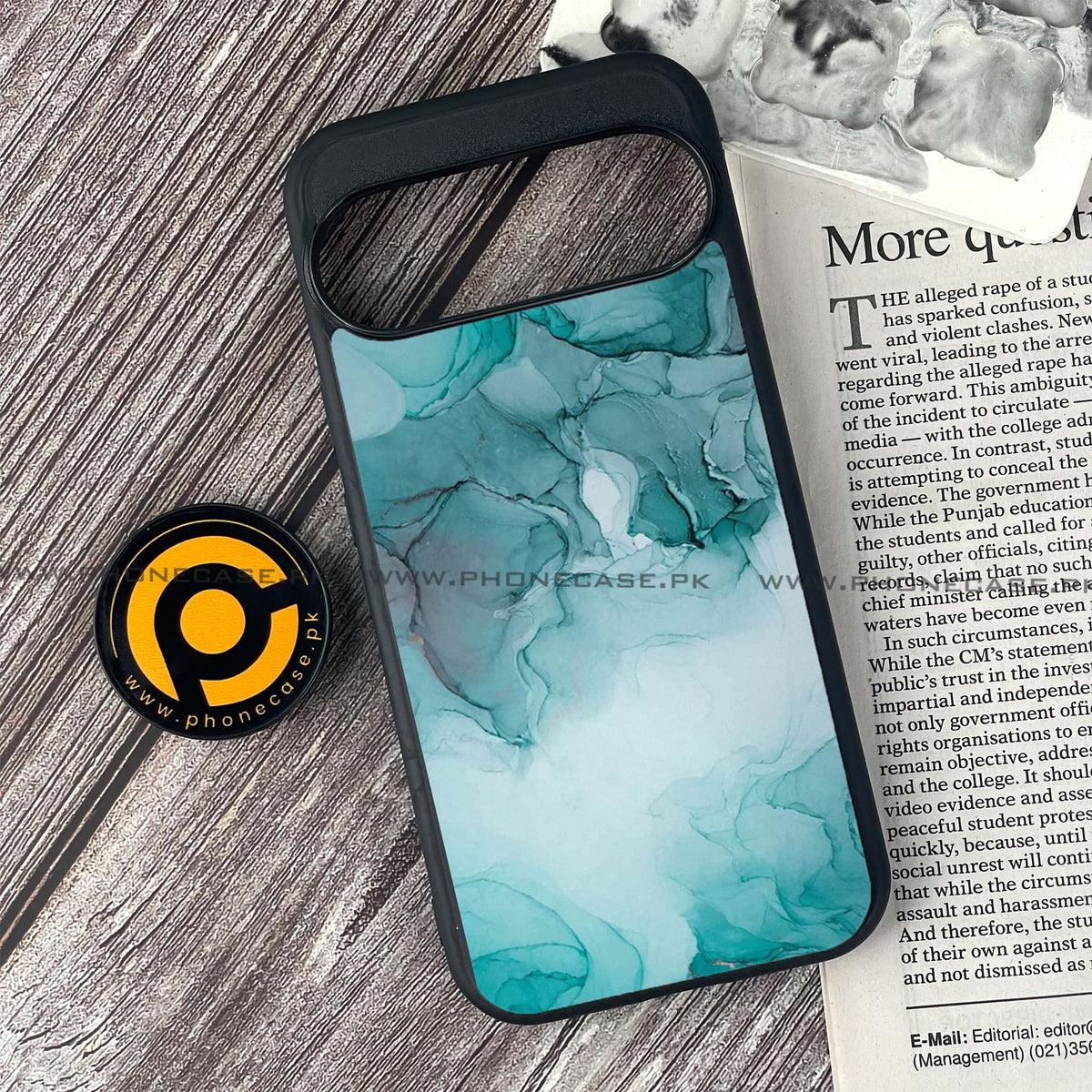 Google Pixel 9 Pro - Blue Marble Series - Premium Printed Glass soft B ...