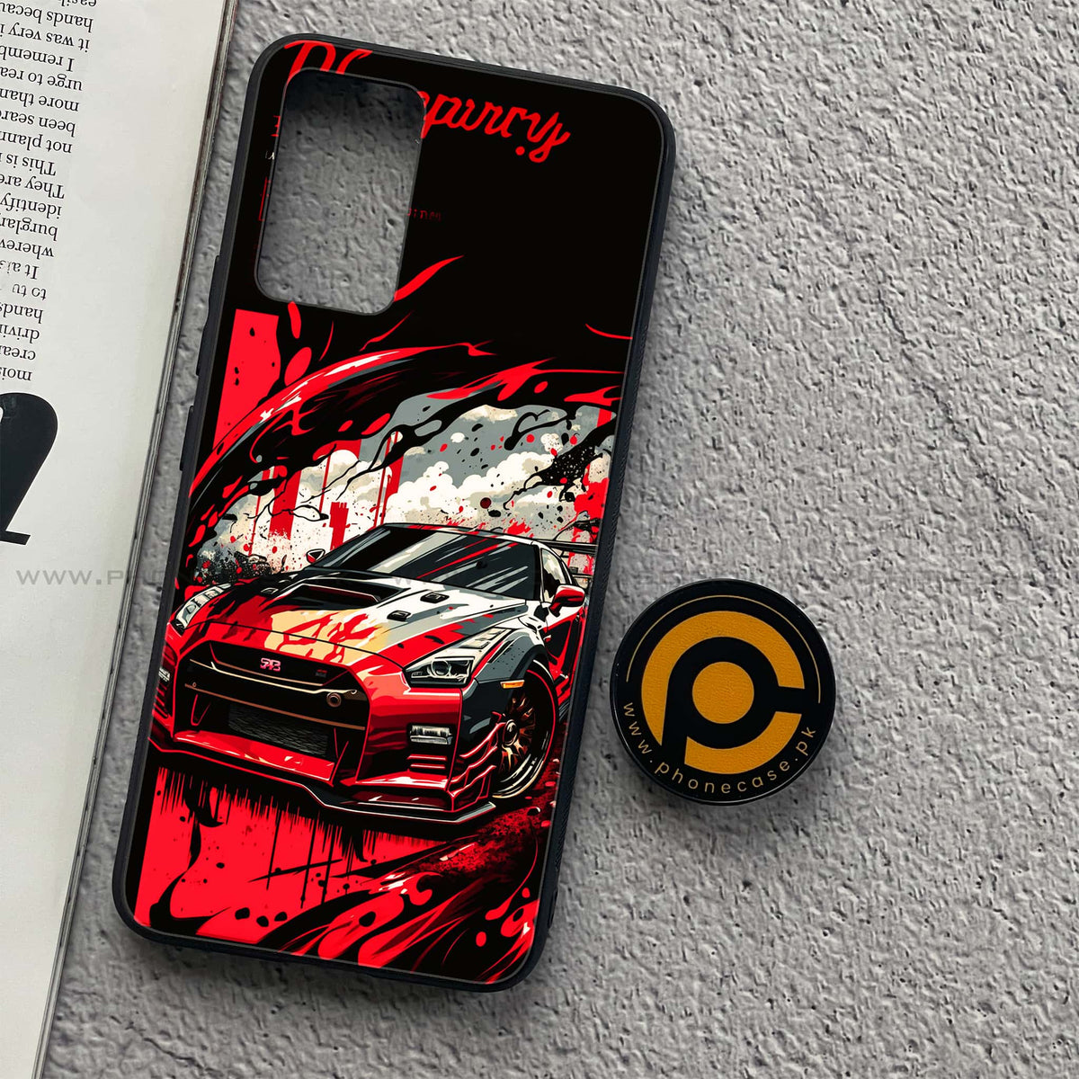 Vivo V21 - Godzilla Racing Car - Premium Printed Glass soft Bumper Sho ...