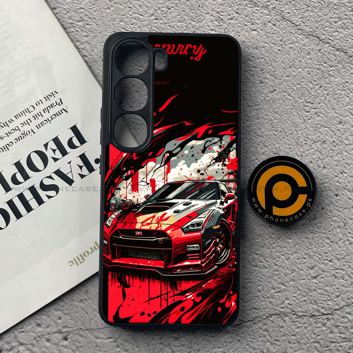 Vivo Y200 4G - Godzilla Racing Car - Premium Printed Glass soft Bumper ...