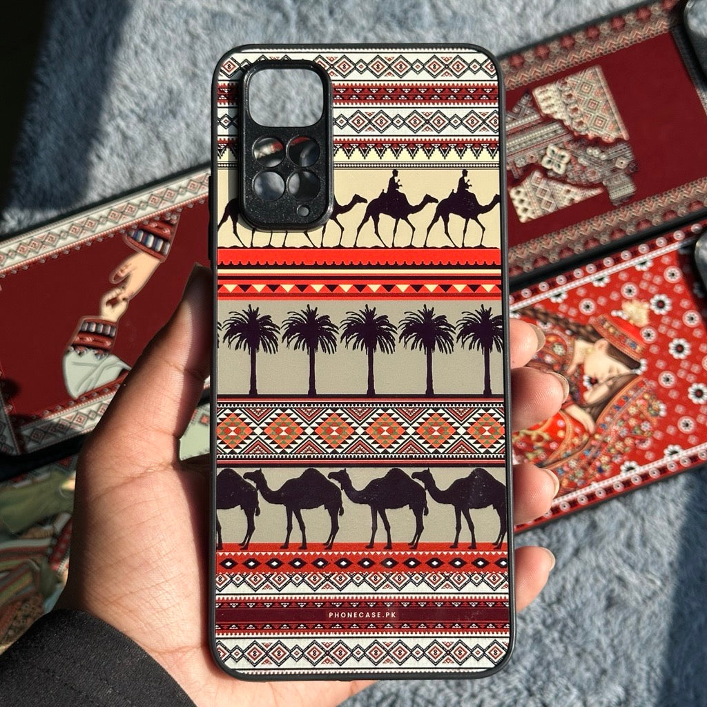 Sindhi Ajrak Art 24 - Camel safari - Premium Phone Case - All Models ...