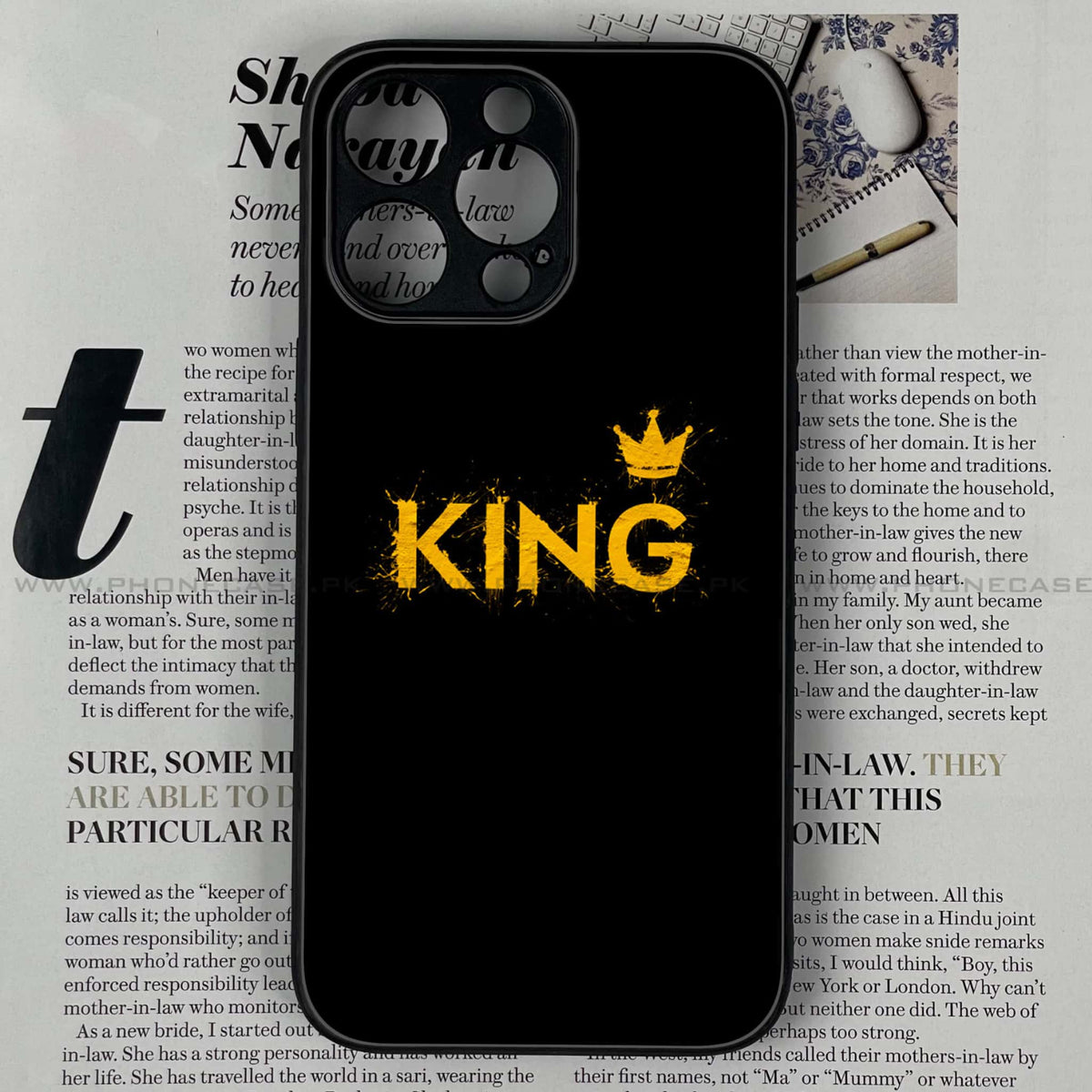 iPhone 16 Pro Max - King Series V 2.0 - Premium Printed Metal soft Bum ...