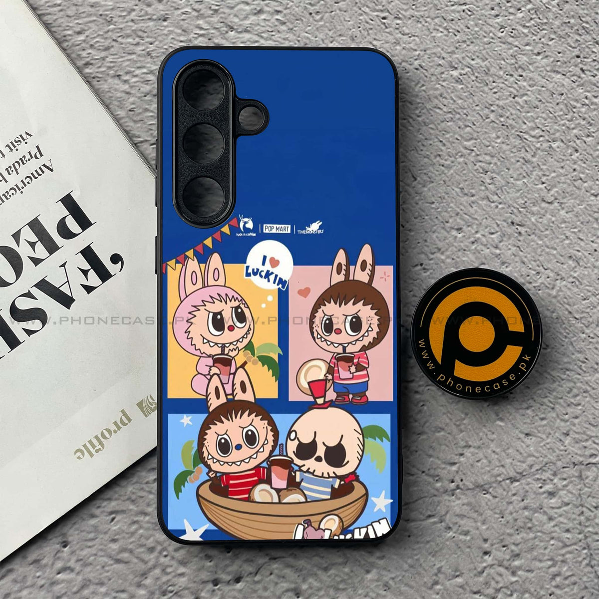 Labubu Design 12 - HQ Ultra Shine Premium Metal Phone Case All Models ...