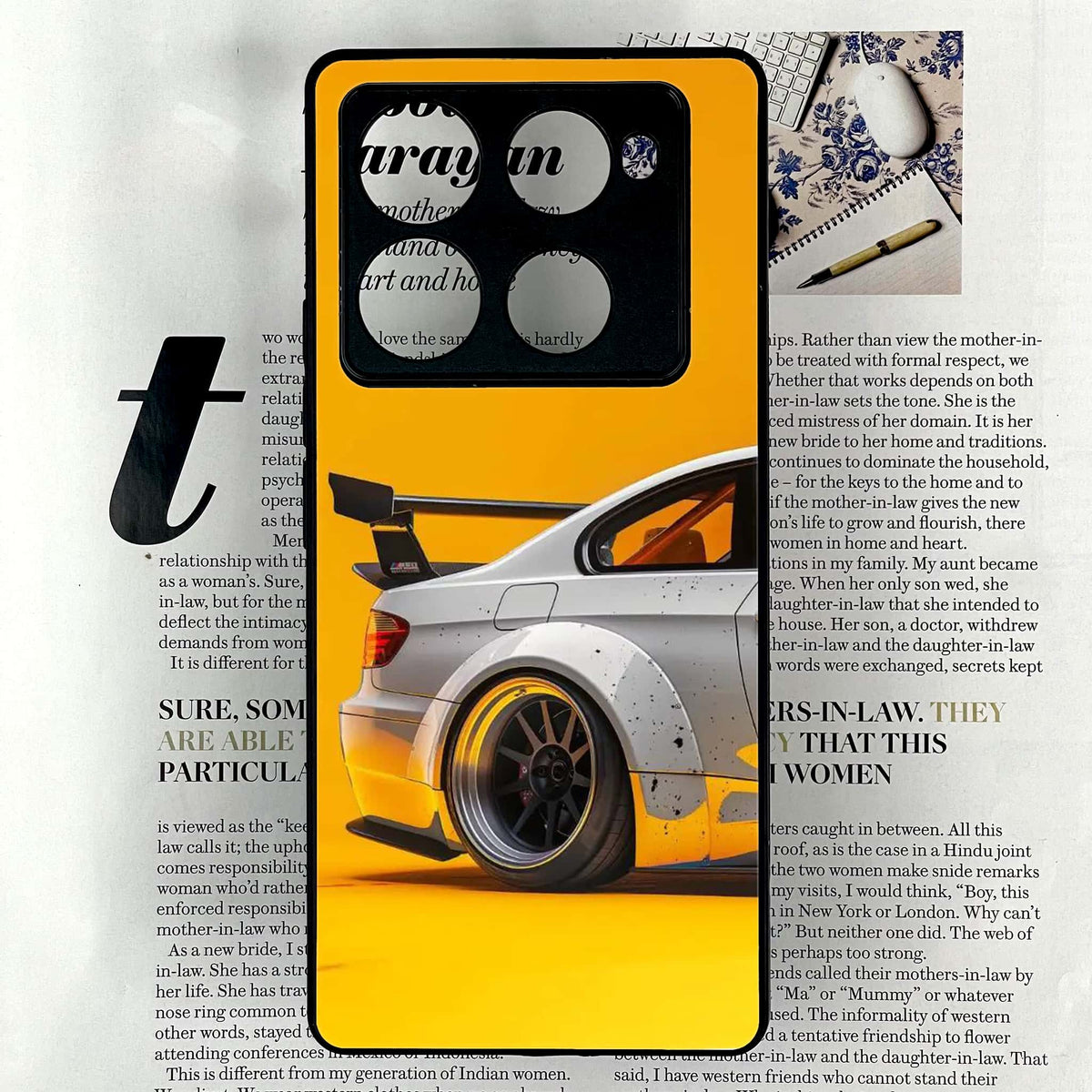 Infinix Note 40 Pro Plus - M3 GT2 Racing Car - Premium Metal Printed s ...
