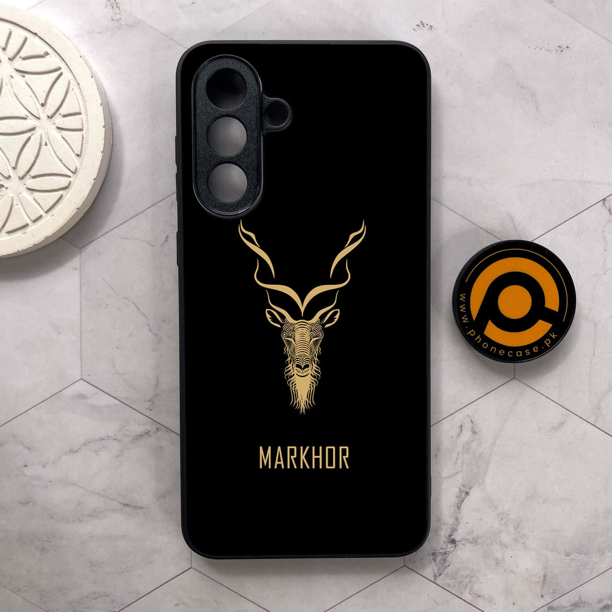Samsung Galaxy A56 5G - Markhor Series - Premium Metal Printed soft Bu ...