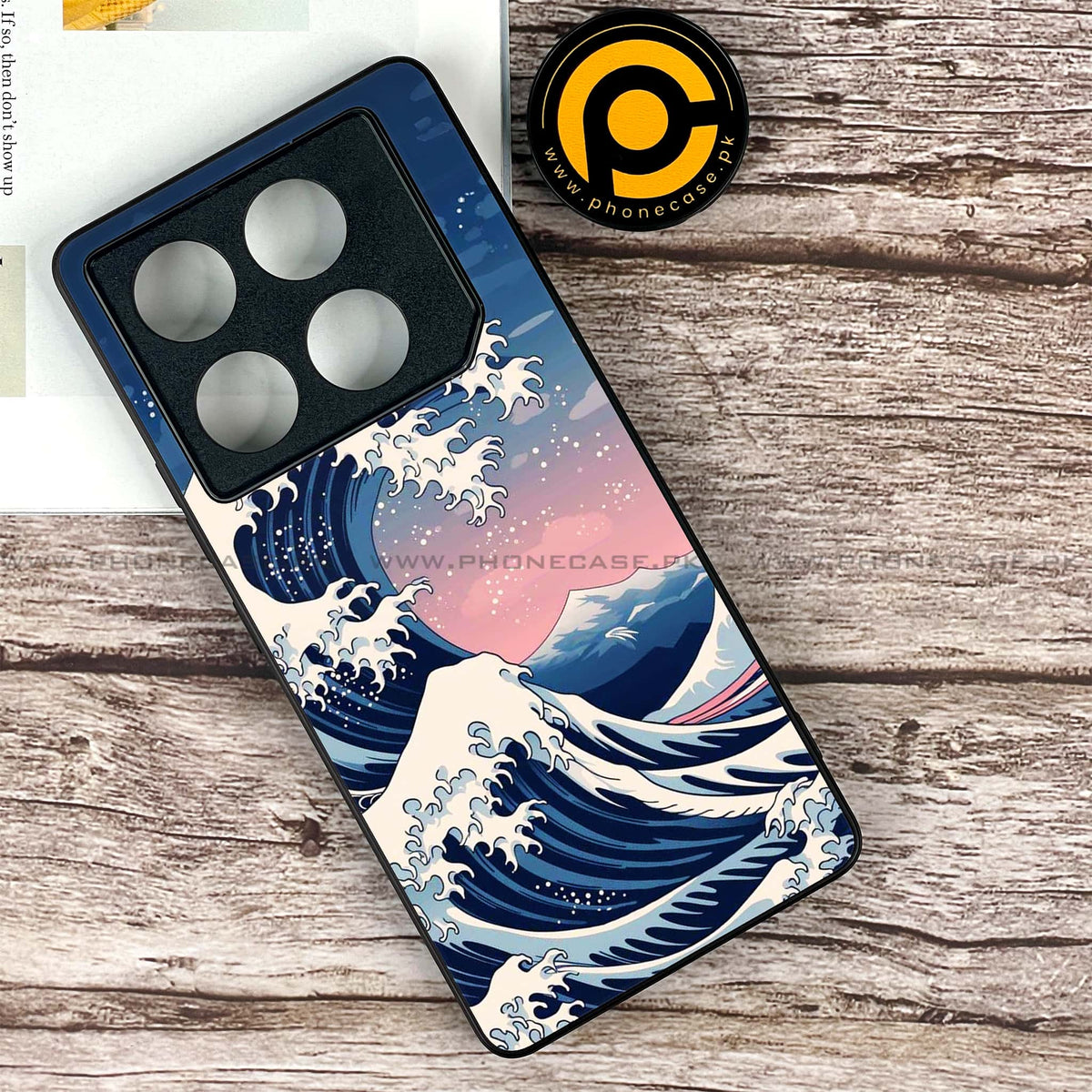 Infinix GT 20 Pro - Ocean Wave Art - Premium Printed Metal soft Bumper ...