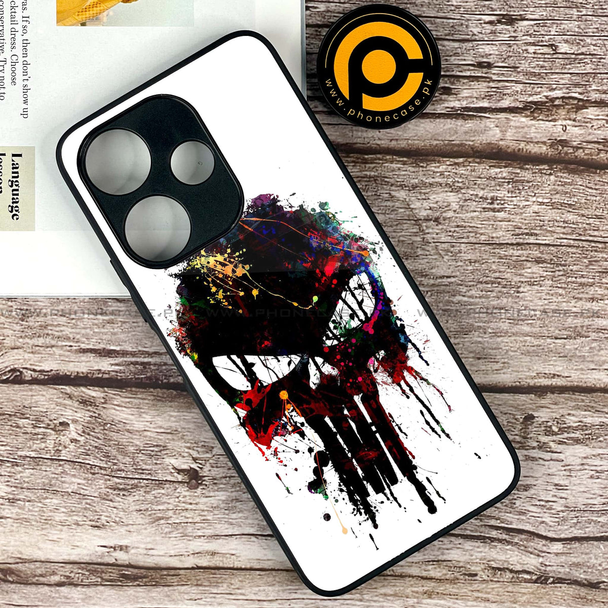 Infinix GT 20 Pro - Punisher Skull Design - Premium Printed Metal soft ...