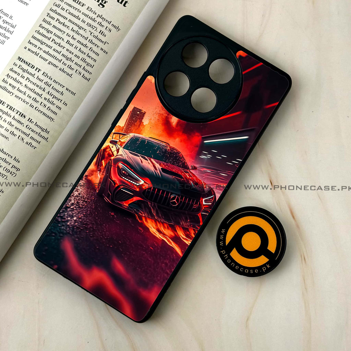 Tecno Camon 30s - Racing Series - Premium Metal Printed soft Bumper sh ...