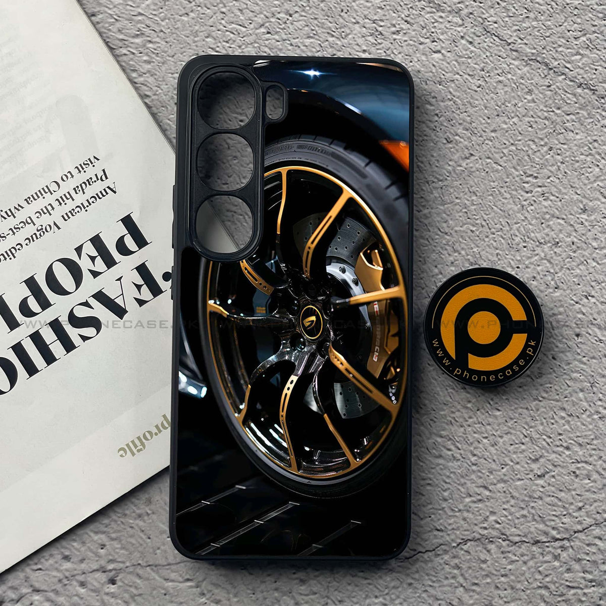 Vivo Y200 4G - Racing Car Red Blade RIM - Premium Metal Printed soft B ...