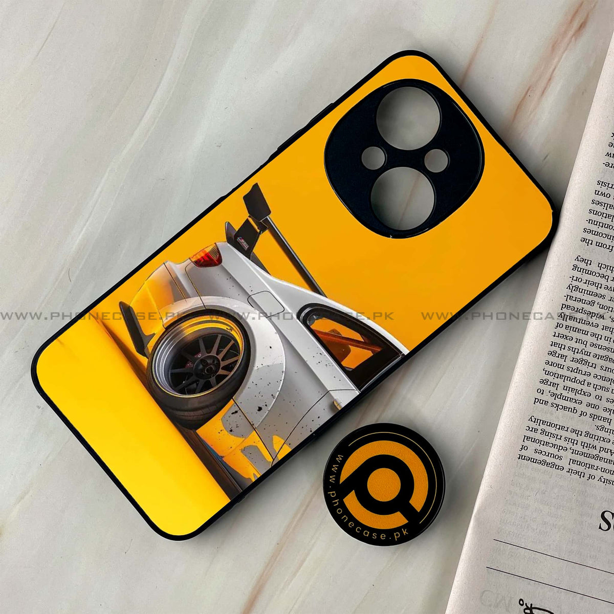 Tecno Spark Go 1 - Racing Car - Premium Printed Glass soft Bumper shoc ...