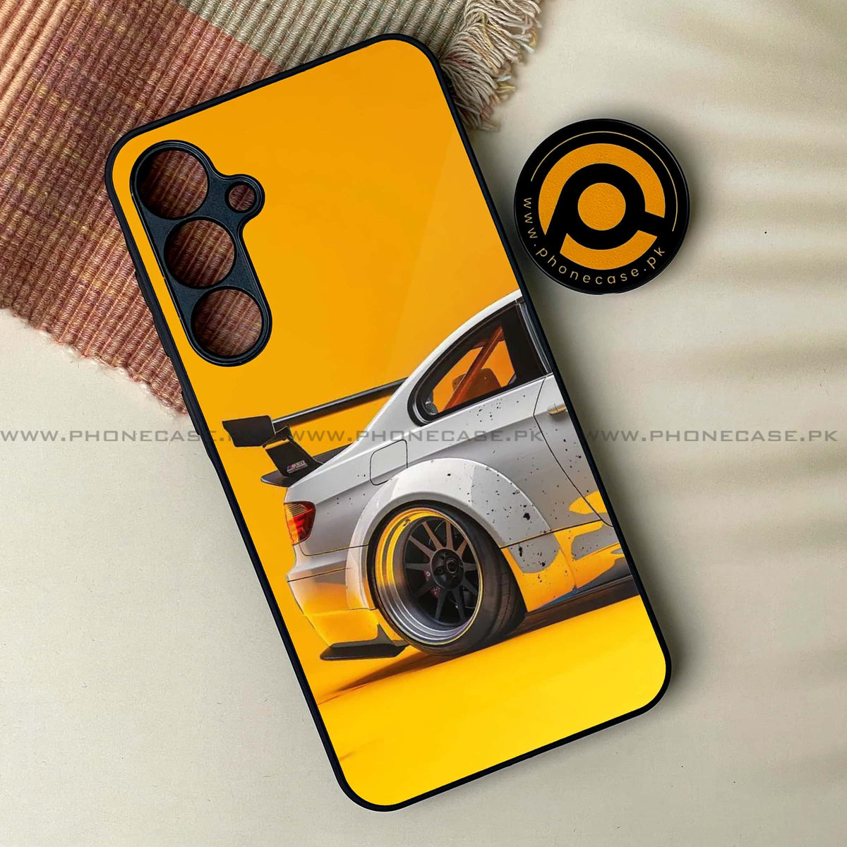 Samsung Galaxy A14 - Racing Car - Premium Printed Glass soft Bumper Sh ...
