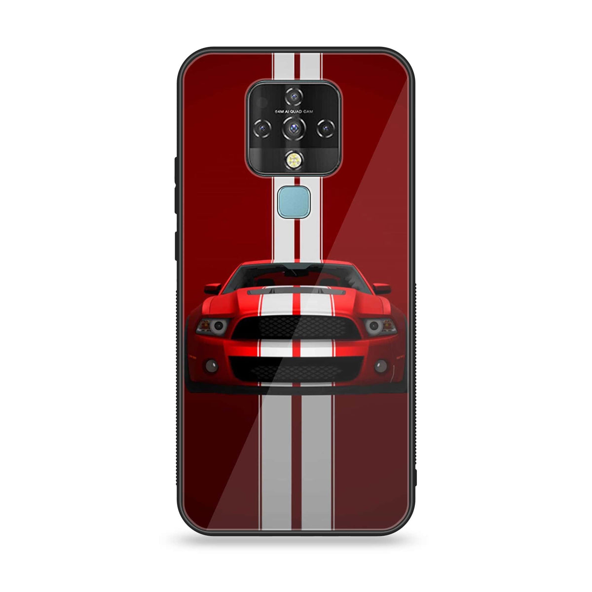 Tecno Camon 16 - Red Mustang - Premium Printed Glass Case – Phonecase.PK