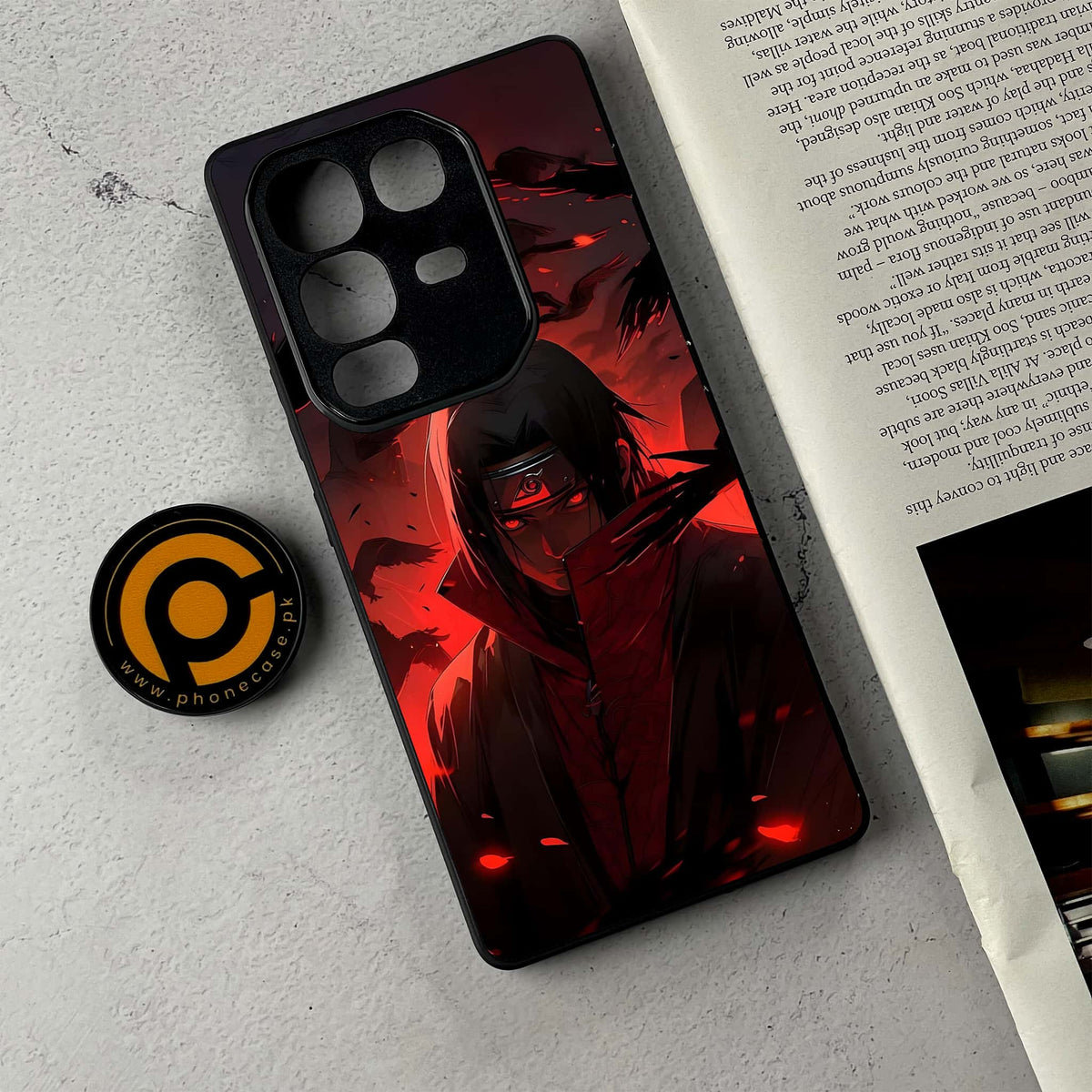 Infinix Note 50 - Red Rings Itachi - Premium Metal Printed Soft Bumper ...