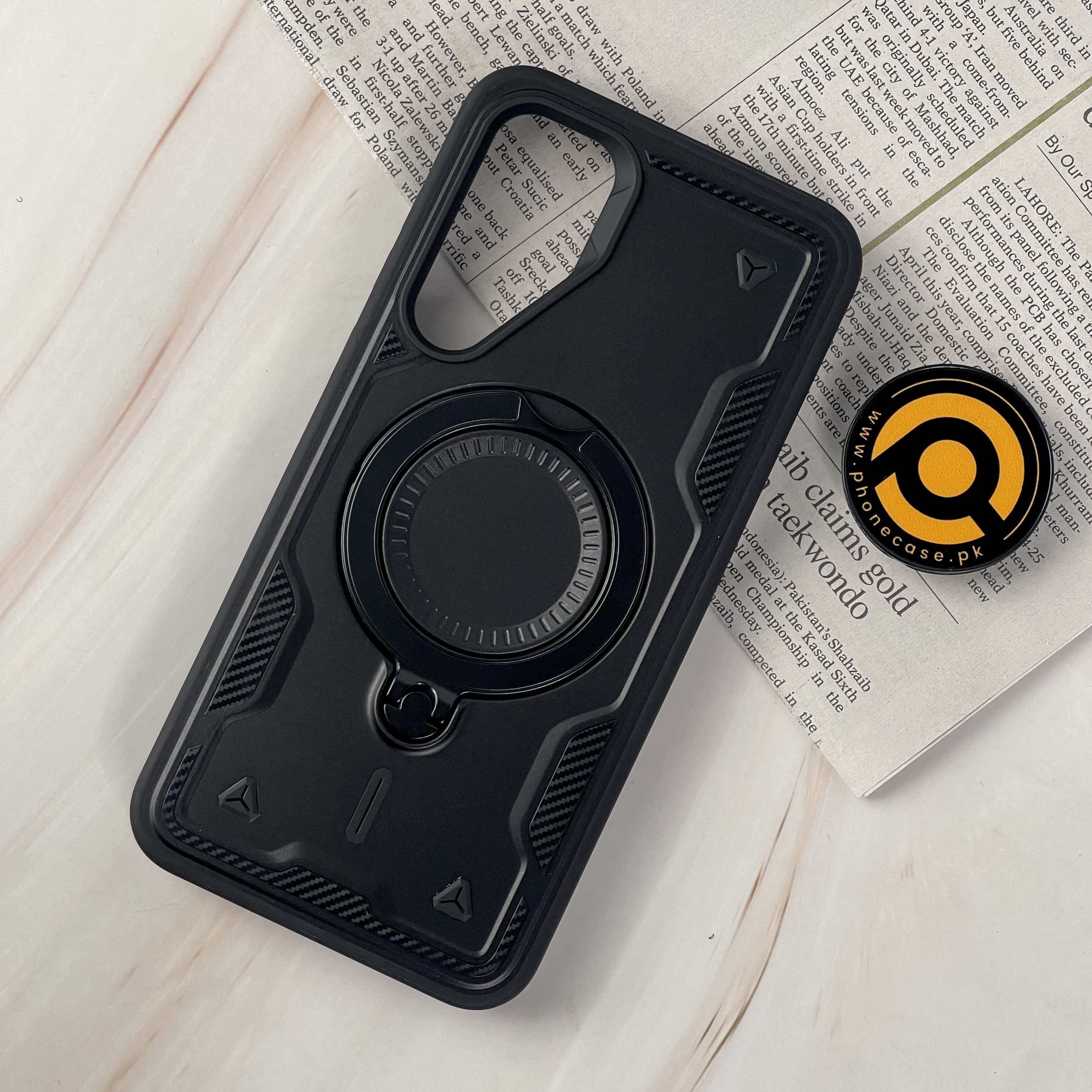 Galaxy A55 Premium Military Grade Armor Case with Built-in Stand With ...