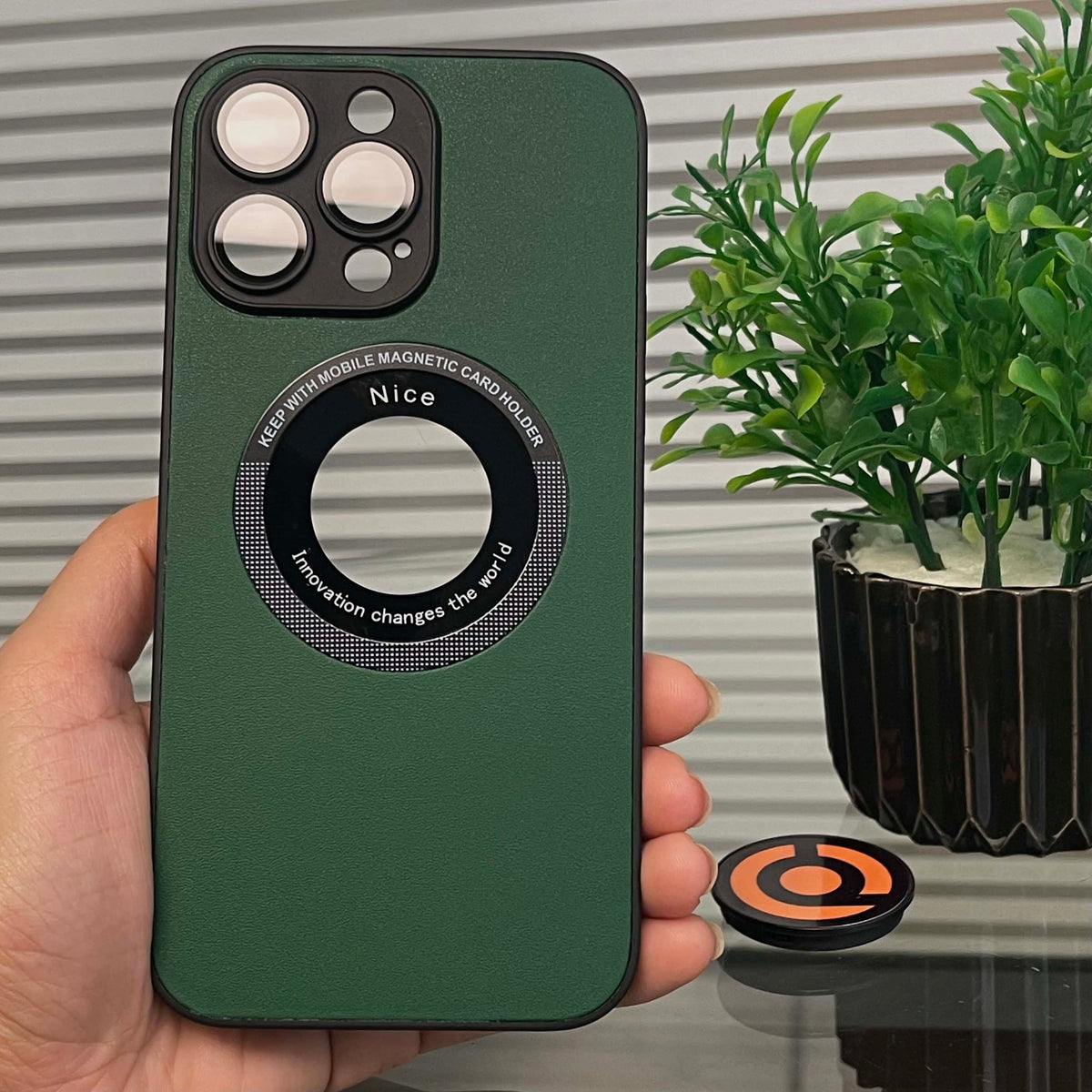 iPhone 14 Pro Built-in Camera Lens Leather Magnetic MagSafe Supported ...