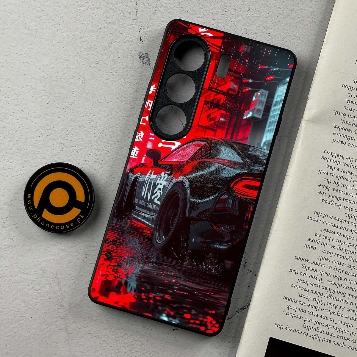 Tecno Camon 40 Pro - Tokyo Dark Night Racing Car - Premium Metal Print ...