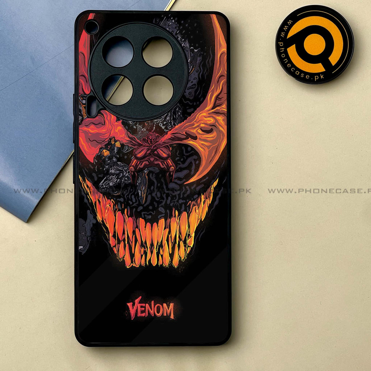Tecno Camon 30 - VENOM Case - Premium Printed Metal soft Bumper shock ...