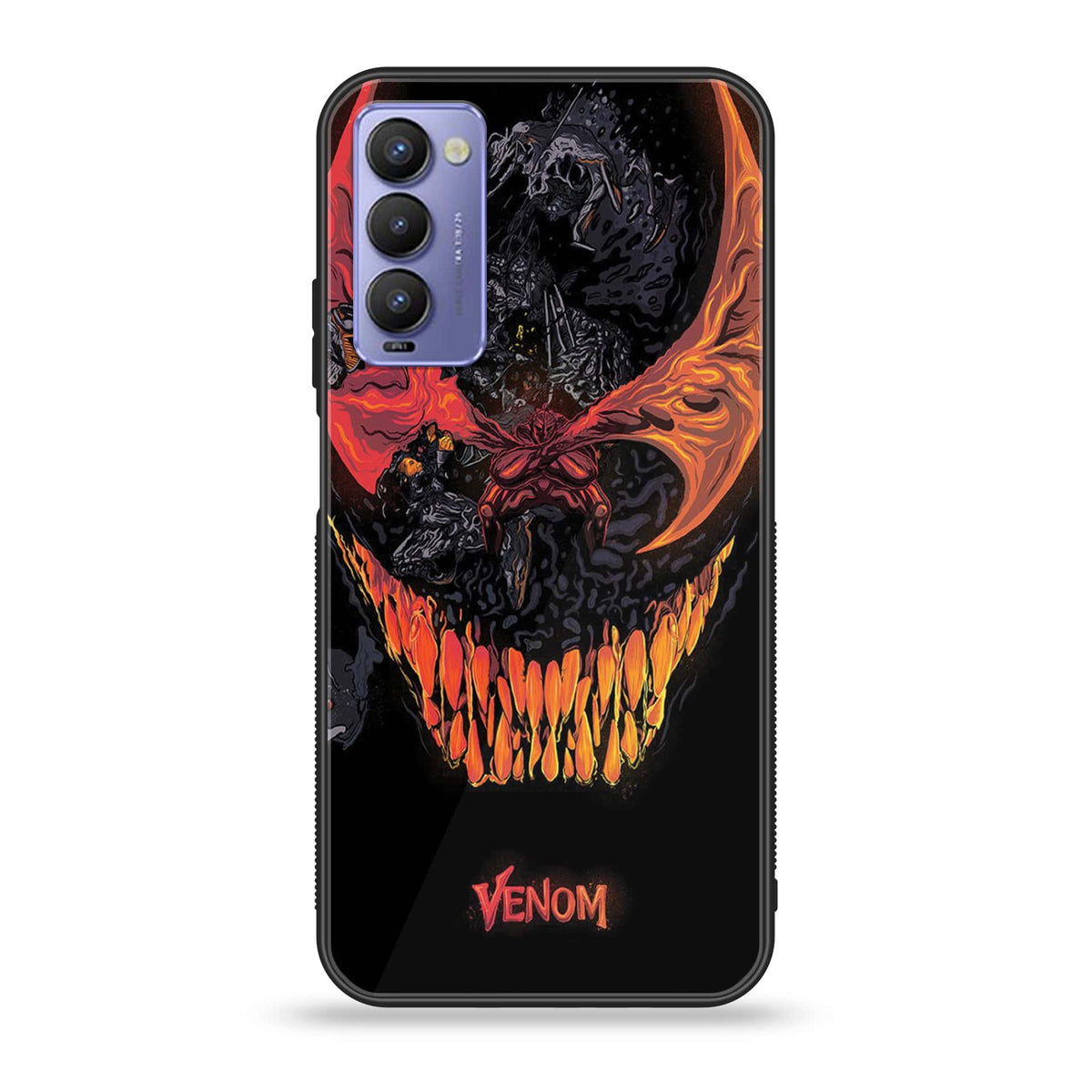 Tecno Camon 18P - VENOM Case - Premium Printed Glass soft Bumper shock ...