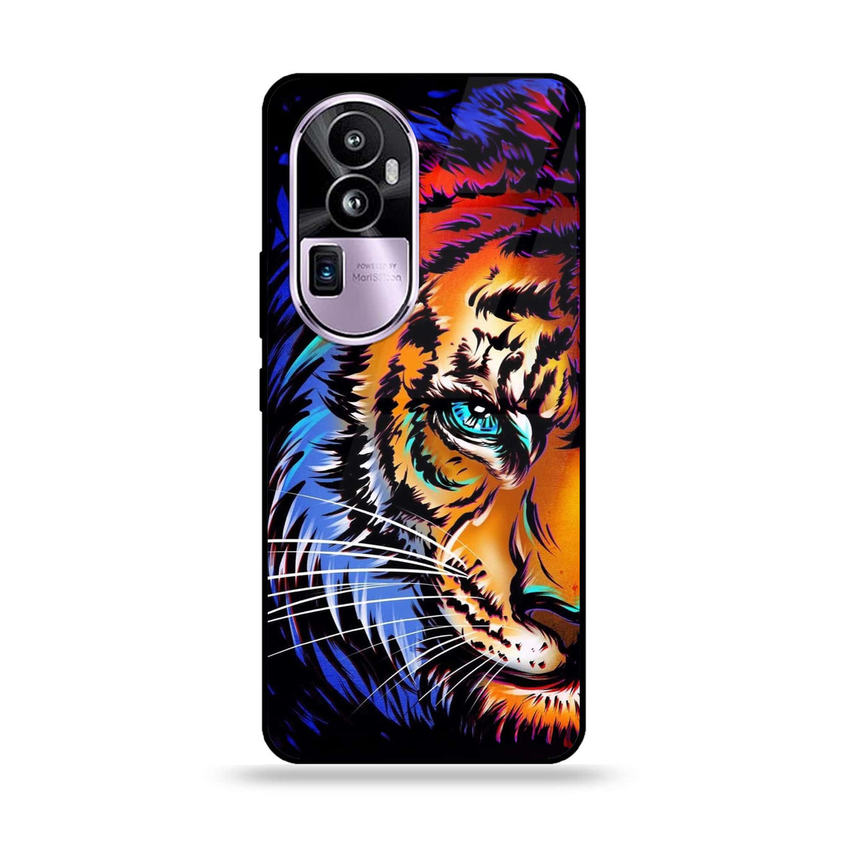 Oppo Reno 10 Pro Plus - Tiger Art - Premium Printed Glass soft Bumper ...
