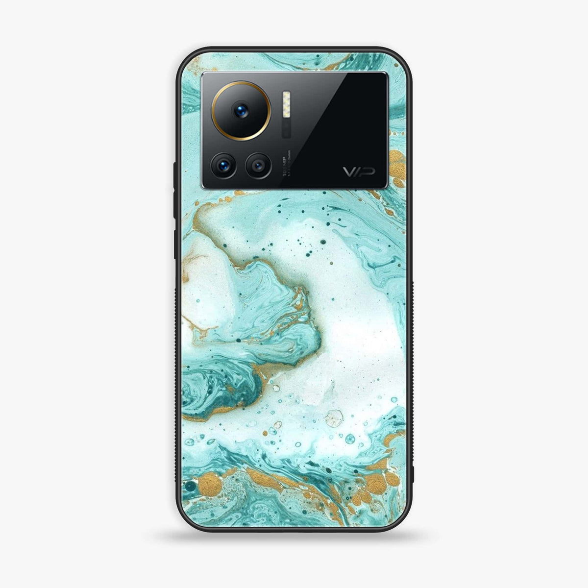 Infinix Note 12 VIP - Aqua Blue Marble Design - Premium Printed Glass ...