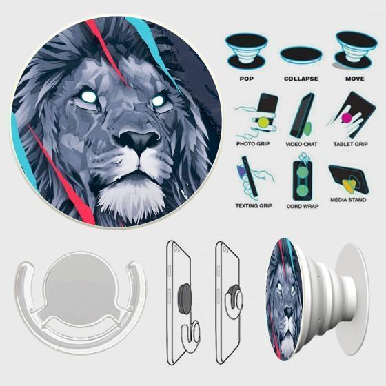 Abstract Animated Lion PopSocket Buy in Pakistan Online – Phonecase.PK