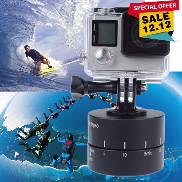 Time lapse 360 Degree Auto Rotate Camera Tripod for Mobile, Go Pro, DS ...